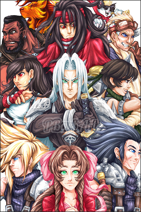 FFVII-Group (Art Print) – pbarbart